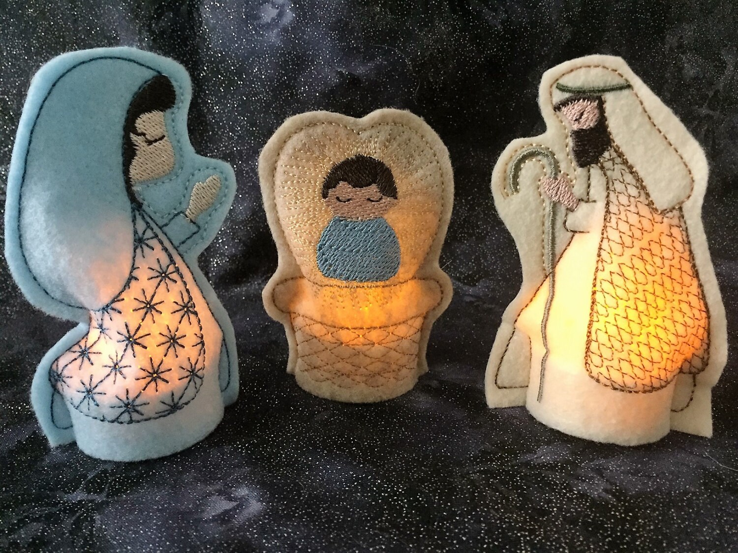 Nativity Tea Light Set, 11 Piece Craft Felt Perfect for Seniors or ...
