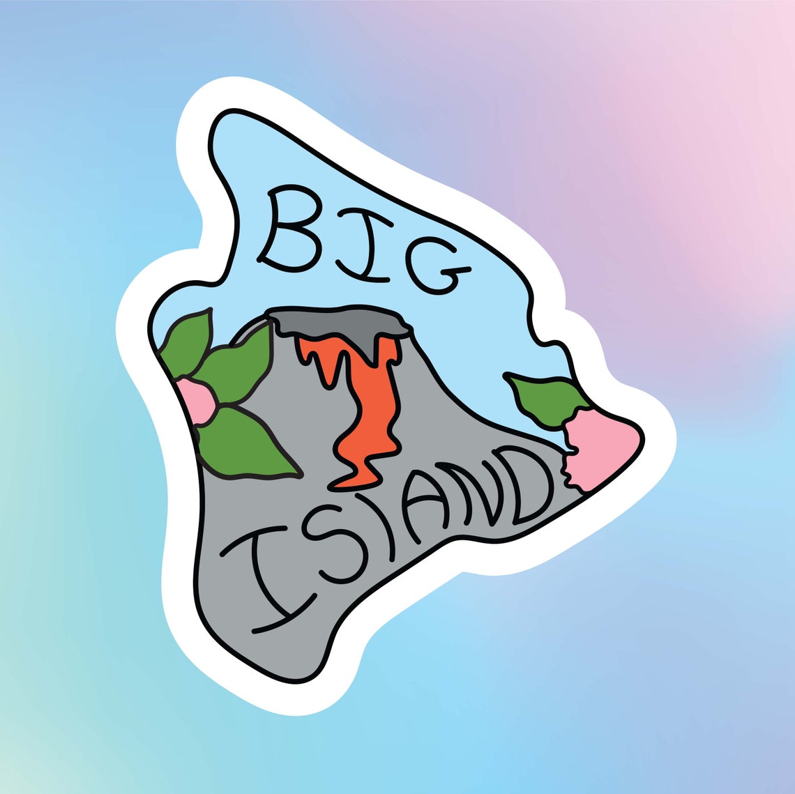 Hawaiian Islands Sticker Pack Maui Vinyl Sticker Big Island | Etsy