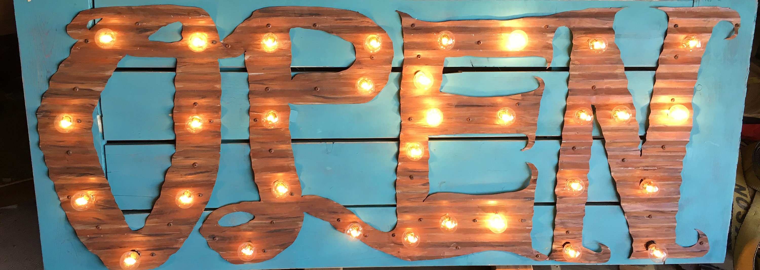Custom Order Lighted Open Sign - Etsy