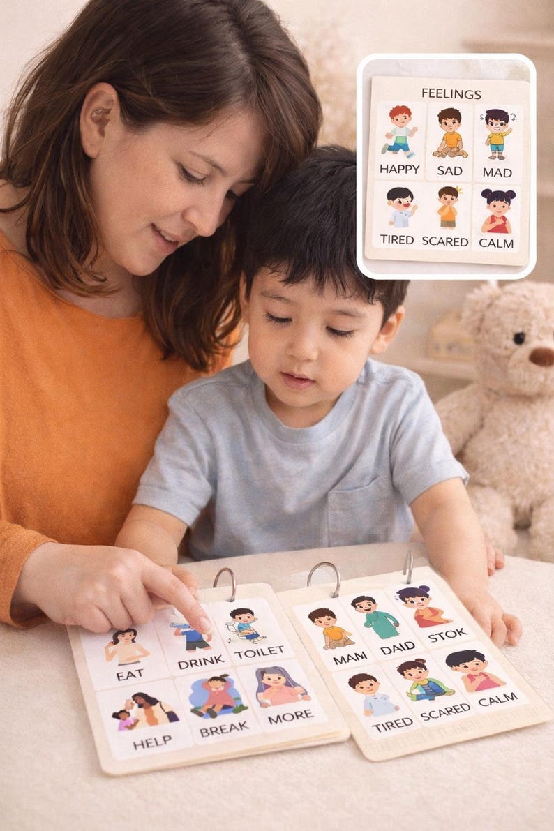 AAC Communication Boards for Non Verbal Children- Autism Visual ...