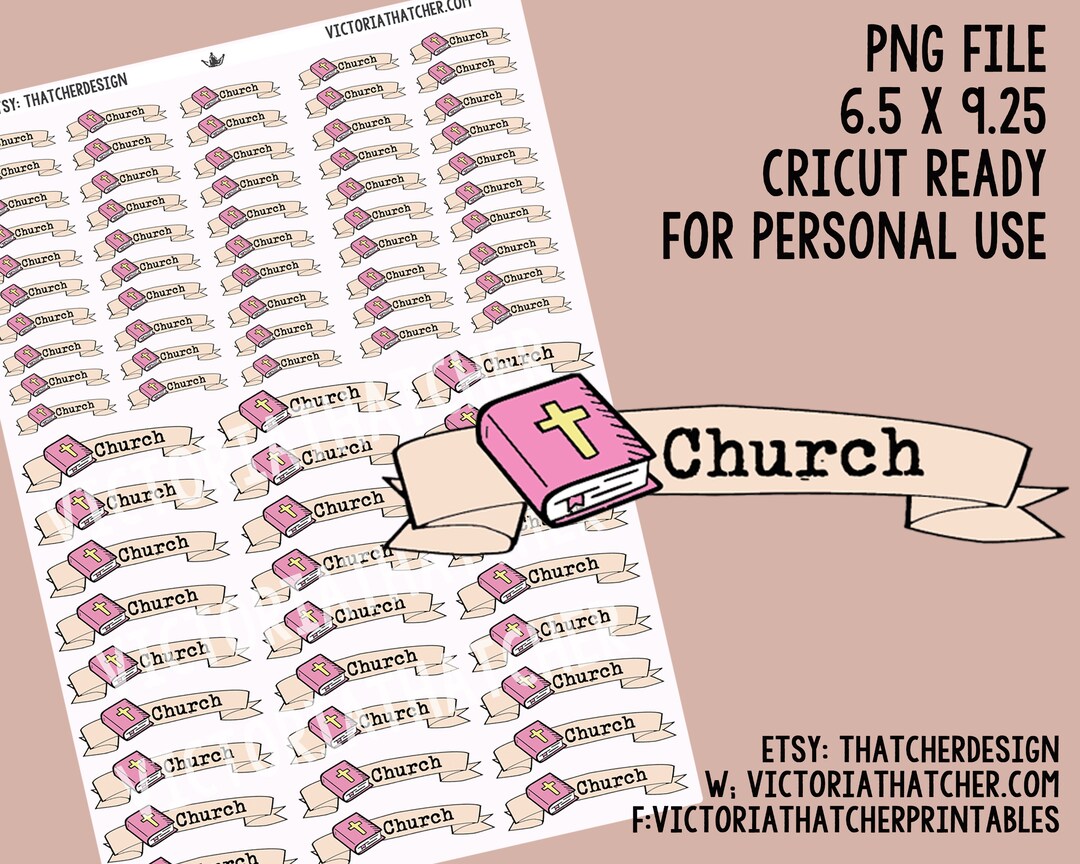 Church Printable for Cricut - Etsy
