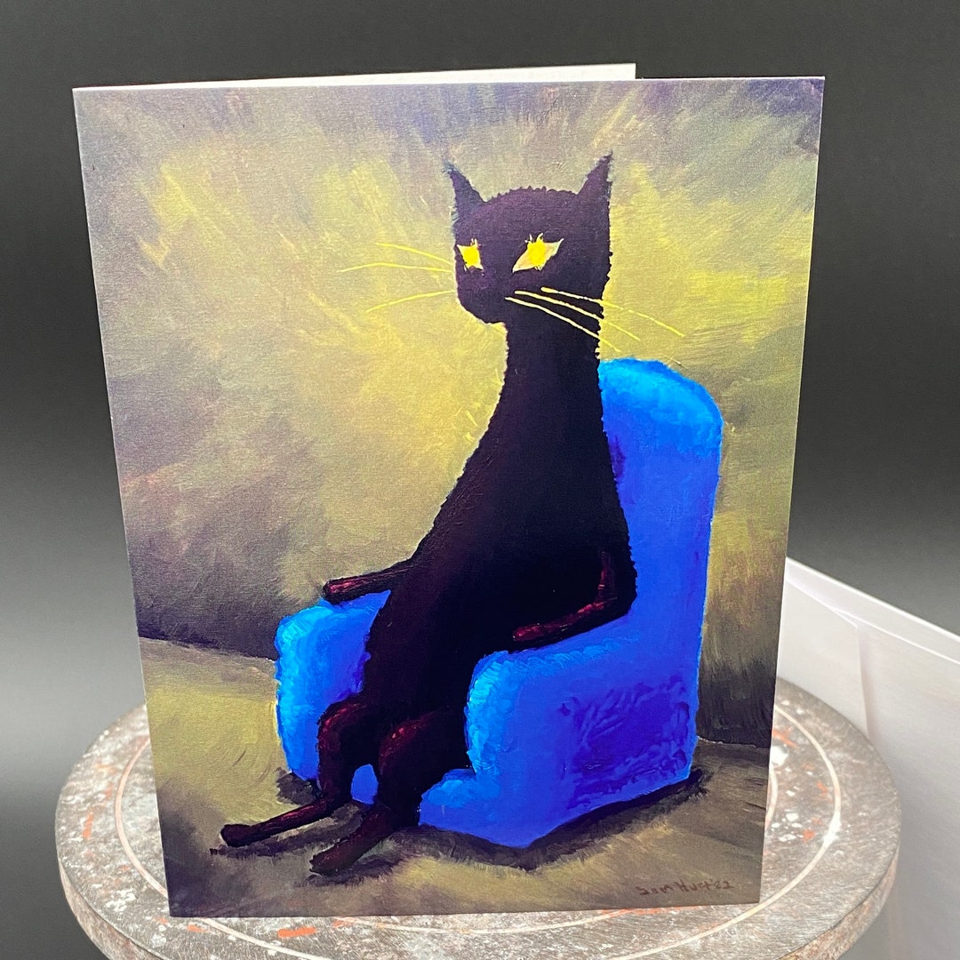 Blue Chair - Blank Notecard, Greeting Card, All Occasion Notecard - Etsy