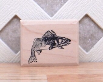 Fish Rubber Stamp | Etsy