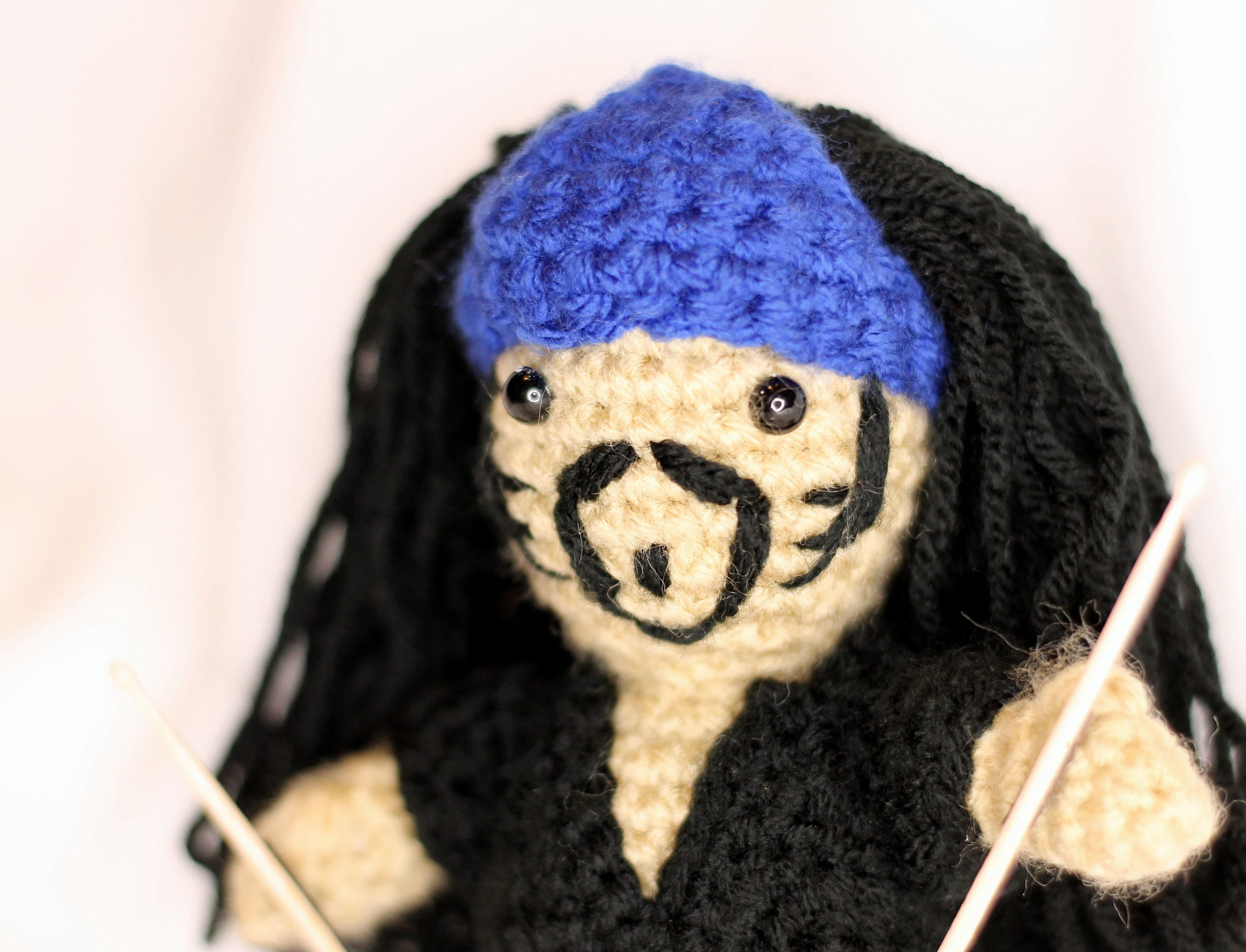 Amigurumi Art Doll Vinnie Paul Pantera Doll Crochet Plush Toy Doll With ...
