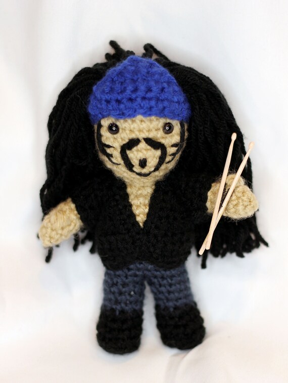 Amigurumi Art Doll Vinnie Paul Pantera Doll Crochet Plush | Etsy
