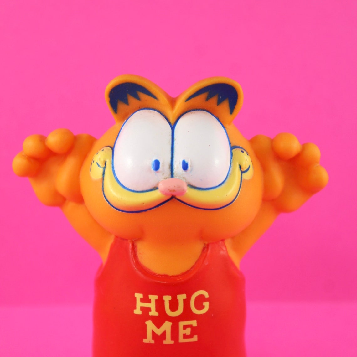 1990s Garfield Collectable Baby Toy Hug Me Garfield Squeeze | Etsy
