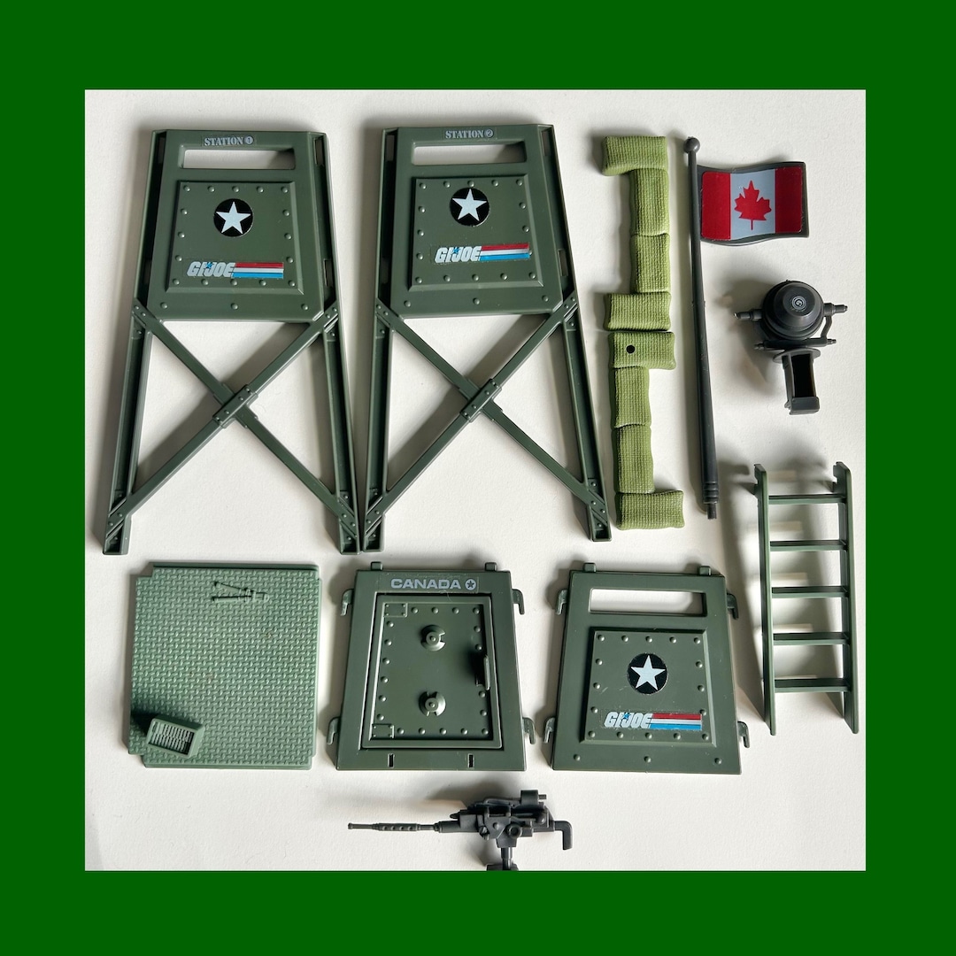 1984 GI Joe Watch Tower Battle Station 100% Complete Vintage GI Joe ...