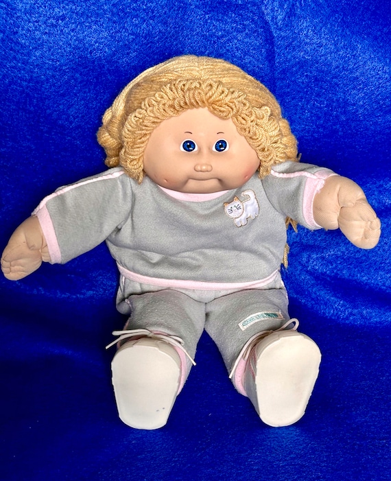 1985 First Tooth Cabbage Patch Kid Doll, Blonde Blue … - Gem