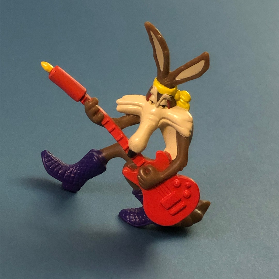 Looney Tunes Rock Band Figures 1994 Made in Macau Wile E. Coyote PVC ...
