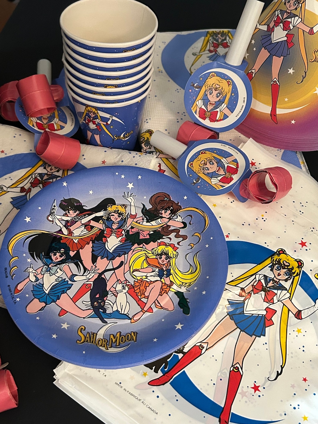 90s Vintage Sailor Moon Birthday Party Supplies Huge Package Everything ...
