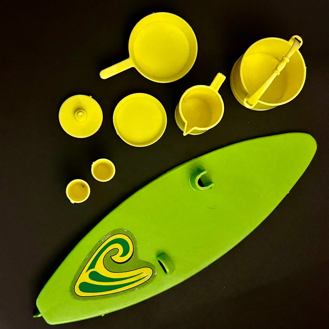 1970s Barbie Surf Van 1970s Barbie Surf Board Yellow Barbie Dishes - Etsy