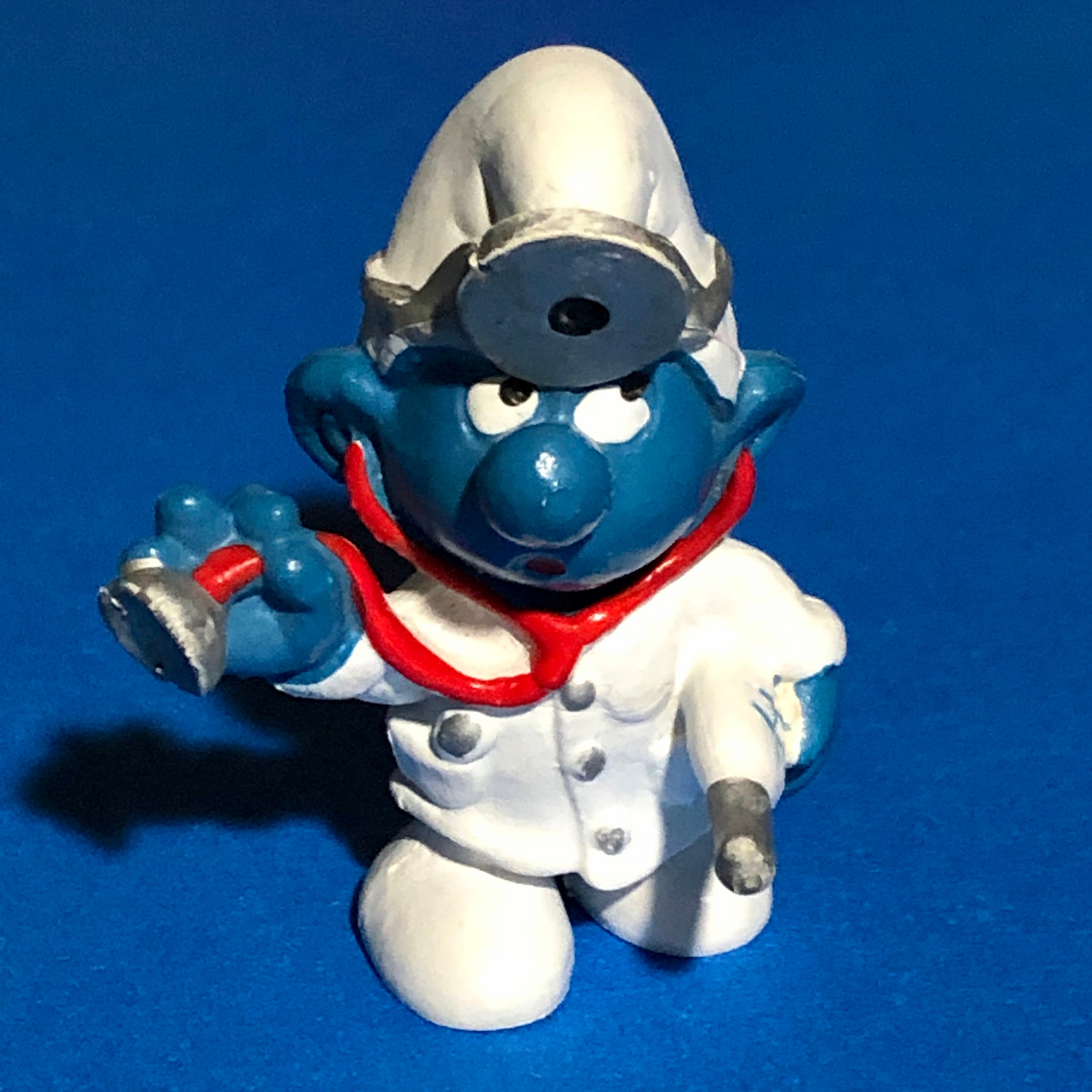 Doctor Smurf 2.0037 Smurfs Figure Blue Thermometer Markings | Etsy