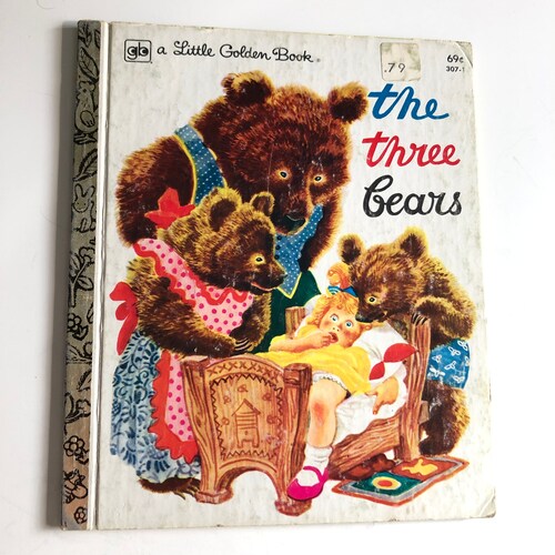 The Three Bears Little Golden Book Vintage Book / - Etsy Canada