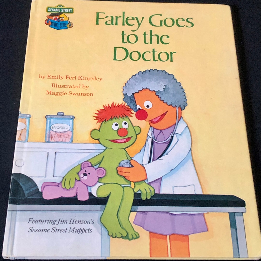 Sesame Street Book Club Farley Goes the the Doctor Featuring Jim ...