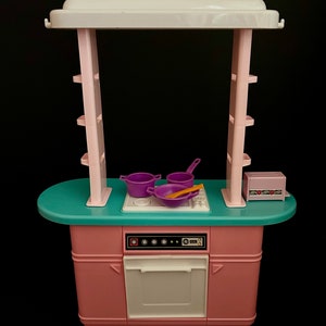 1993 Barbie Kitchen Playset Mattel ID #65338, Barbie Kitchen Appliances ...