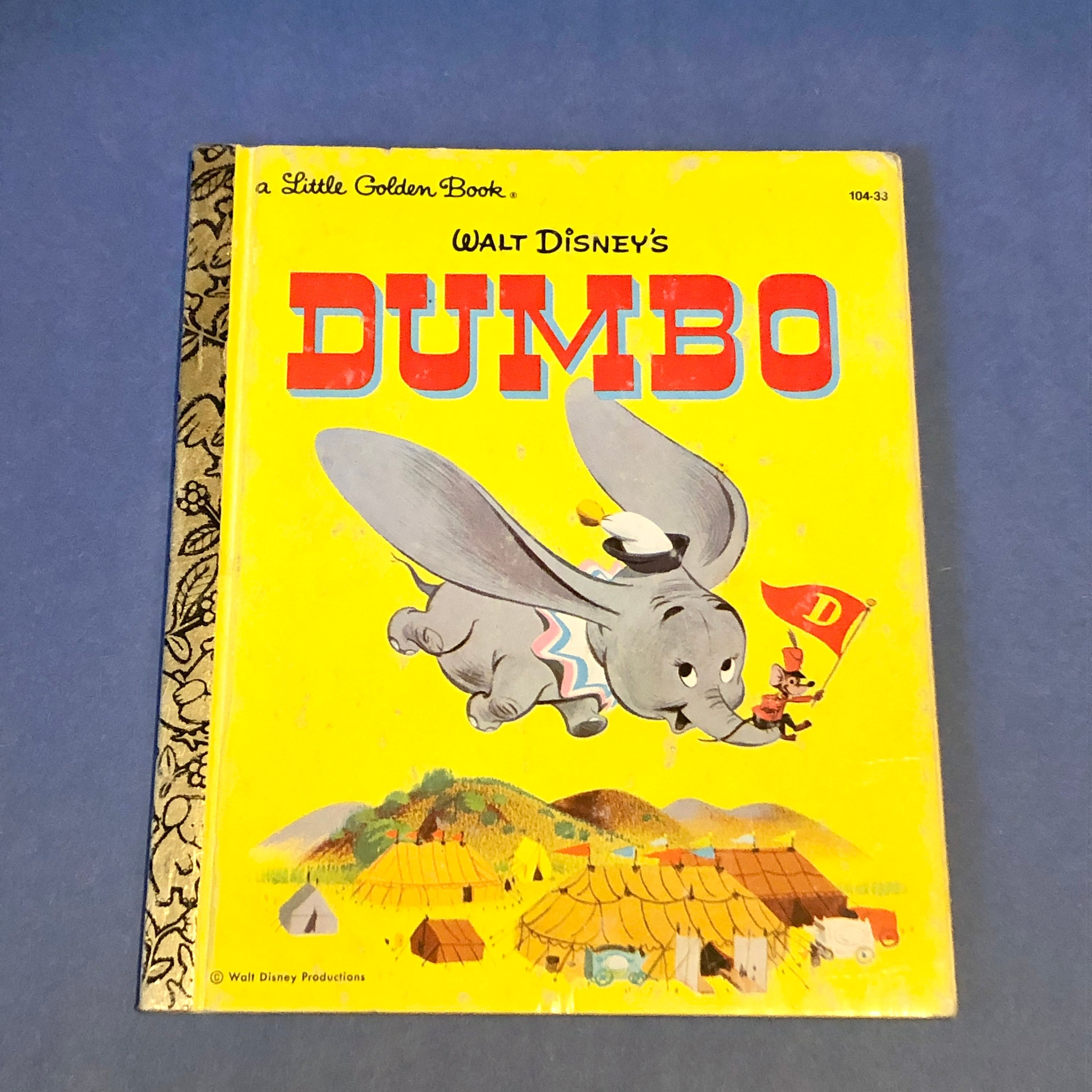 Dumbo Little Golden Book Disney Golden Books Dumbo 104-33 1982 - Etsy