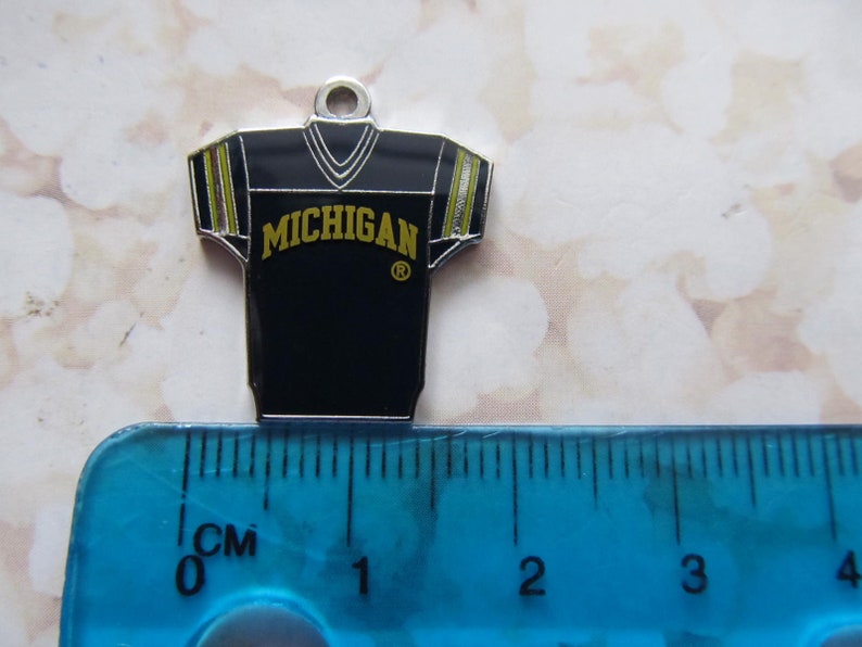 University of Michigan Wolverines Logo Dangle Charms 2pcs | Etsy