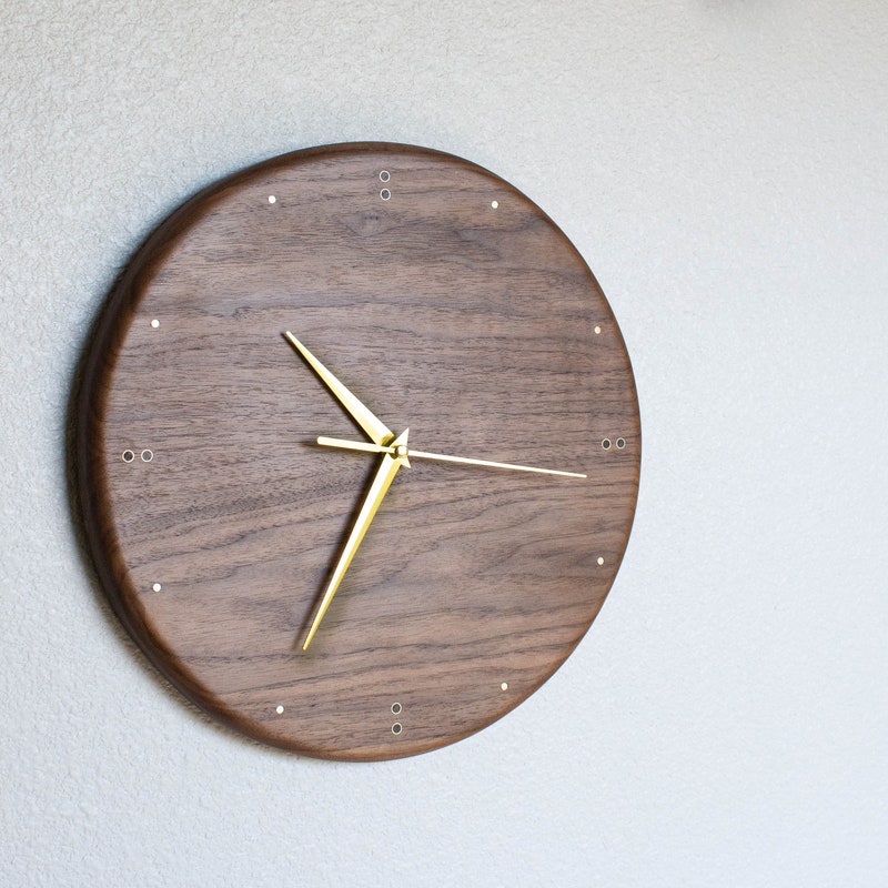 Walnut Clock - Etsy