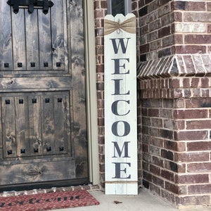 Farmhouse Rustic Welcome Sign, Welcome Sign for Front Porch, Front ...
