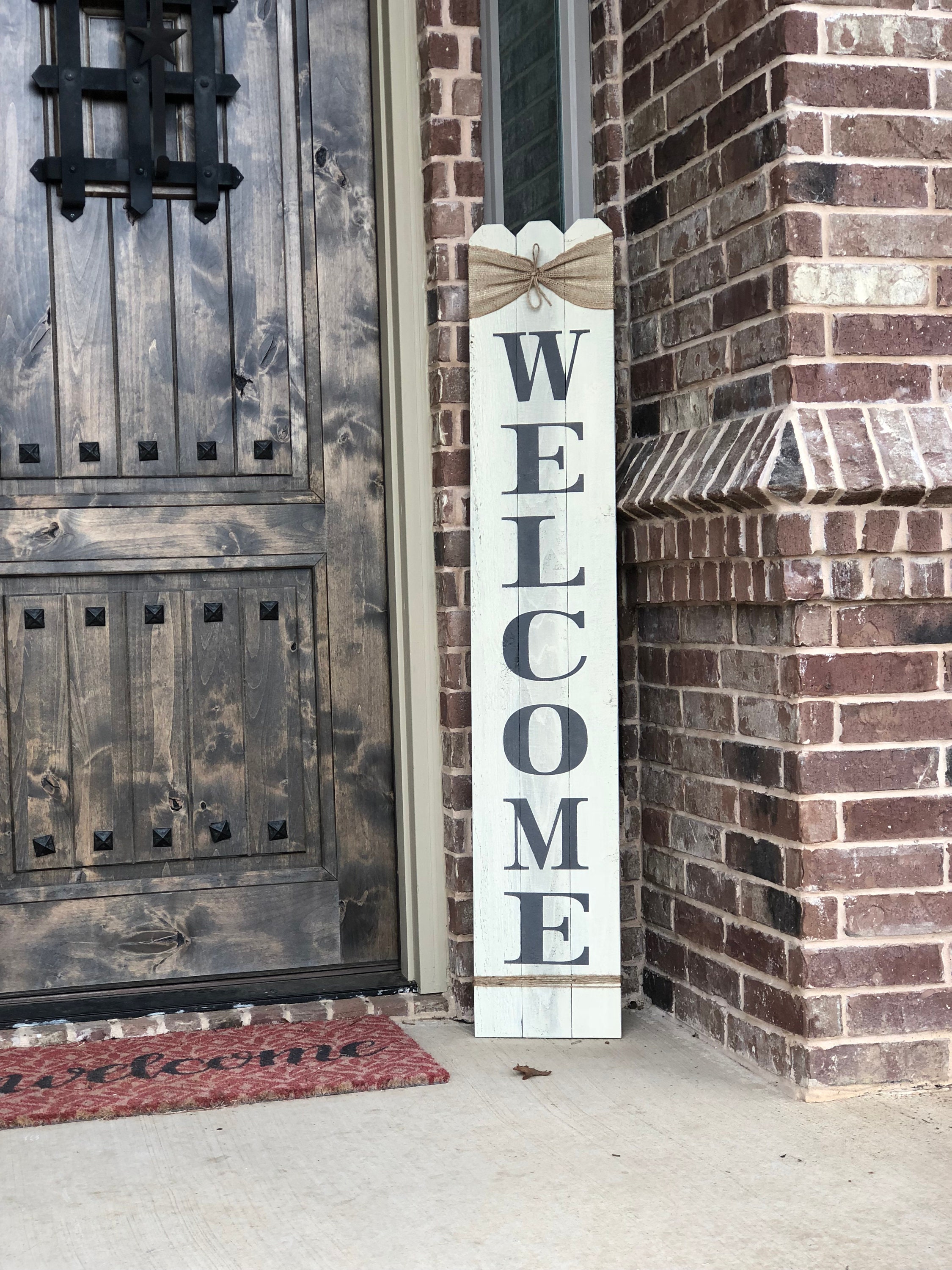 Farmhouse Welcome Signrustic Welcome Sign for Front Porch - Etsy