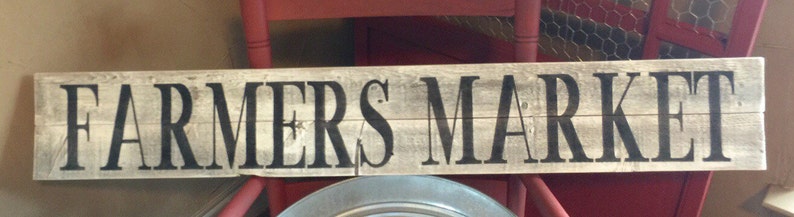 Farmers Market sign wood sign kitchen decor farmhouse | Etsy