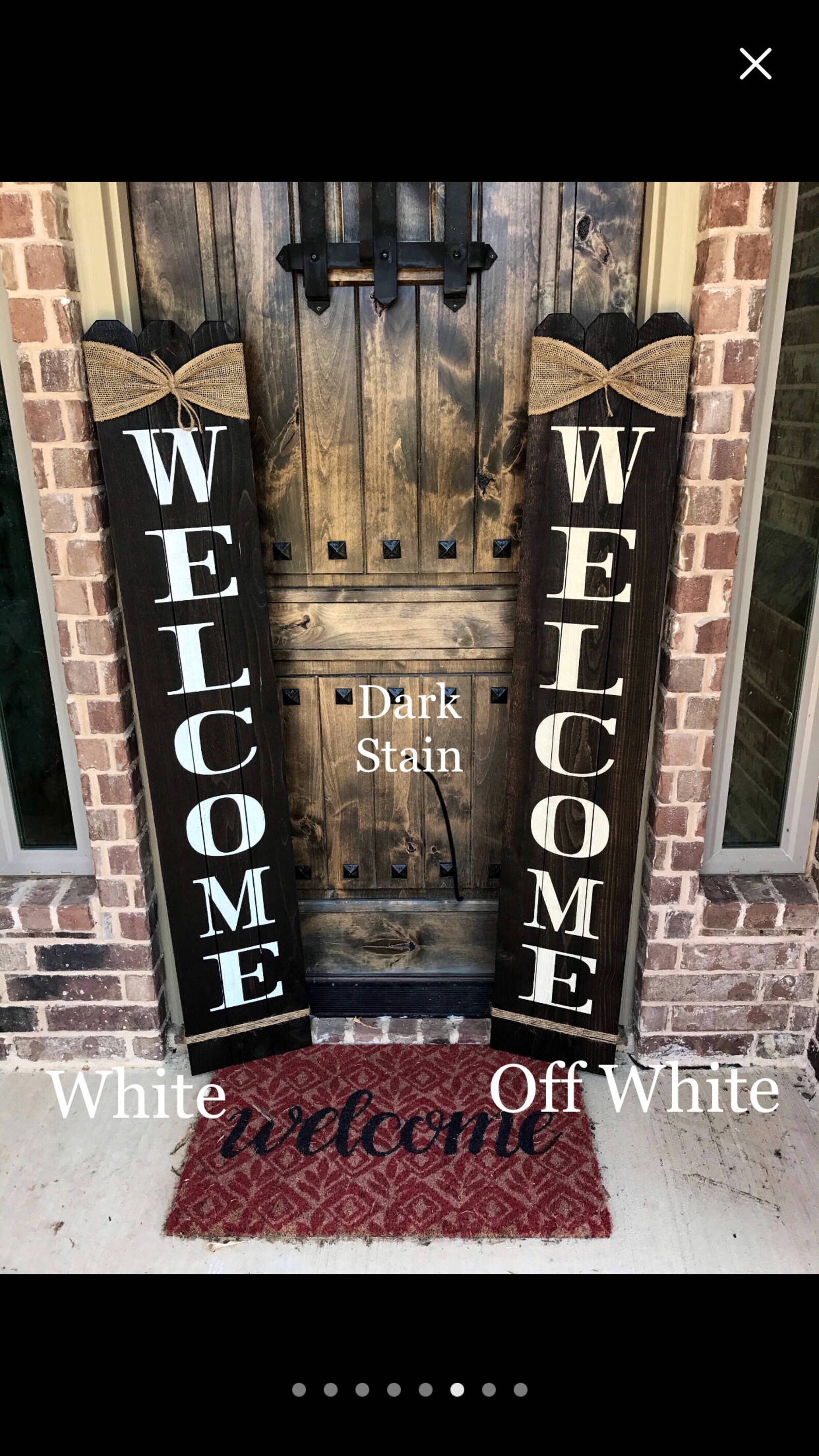 Farmhouse Rustic Welcome Sign Welcome Sign for Front Porch - Etsy