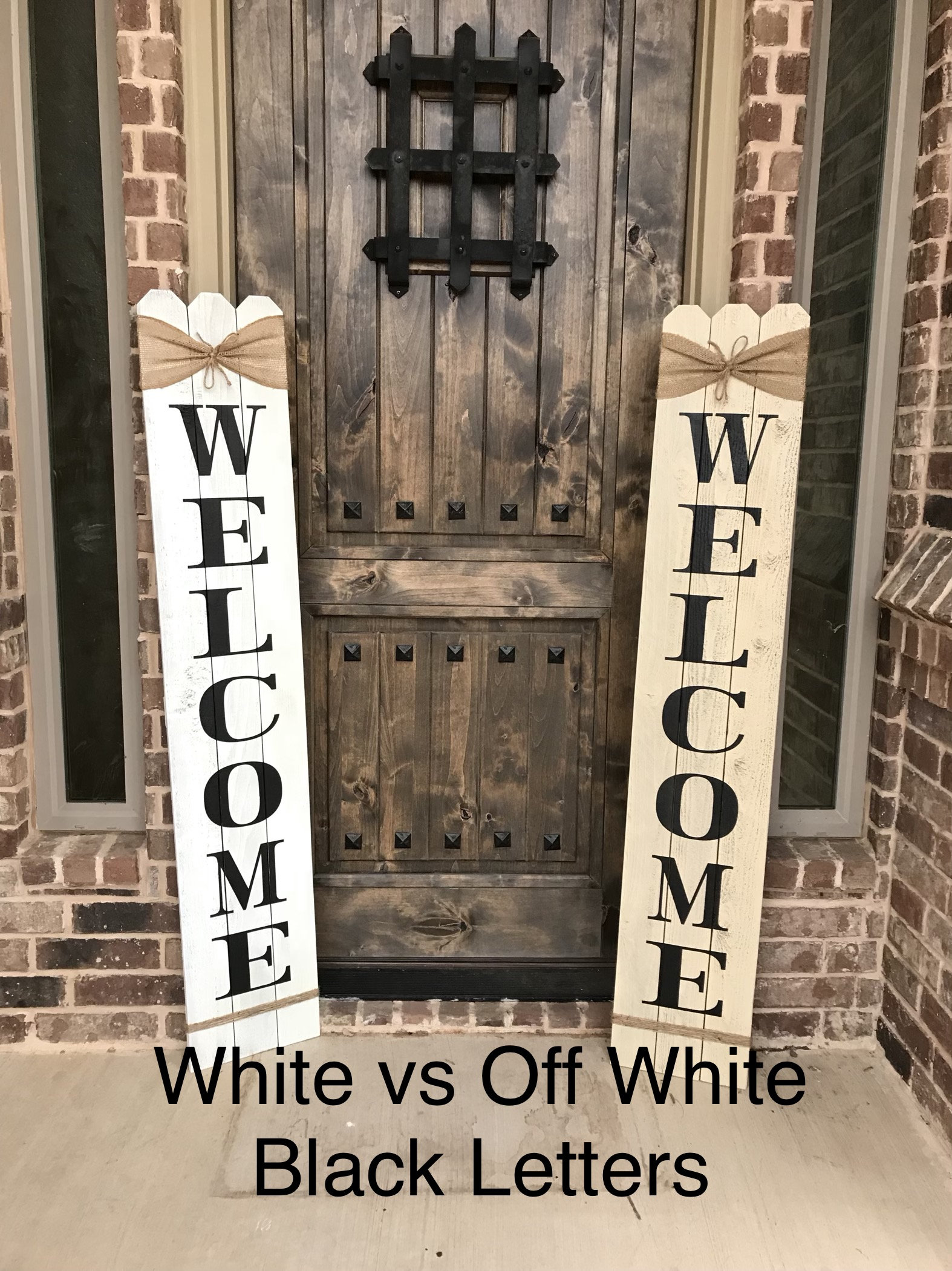 Farmhouse Rustic Wood Welcome Sign Vertical Wooden Welcome - Etsy Canada