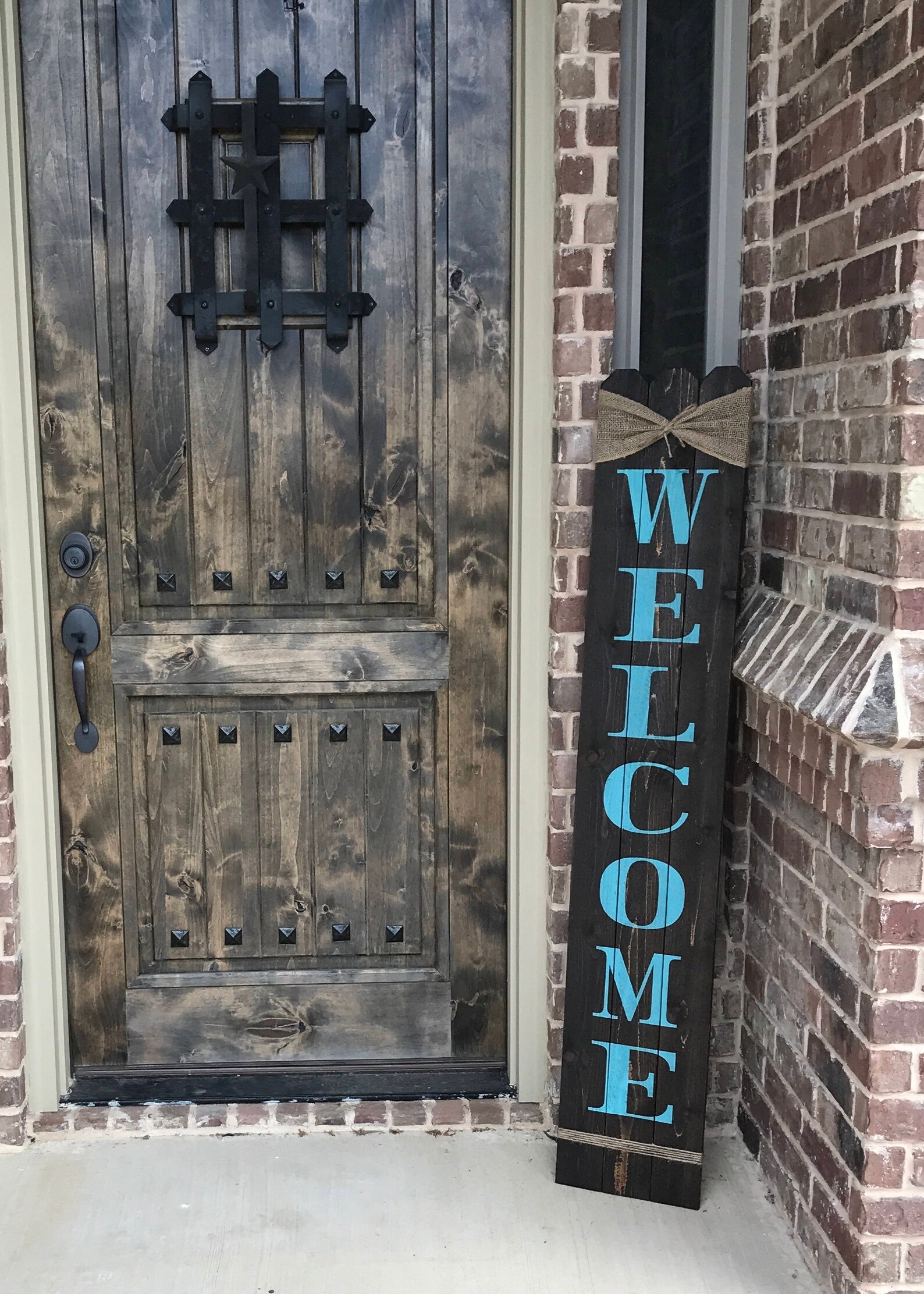 Farmhouse Rustic Wood Welcome Sign Vertical Wooden Welcome - Etsy