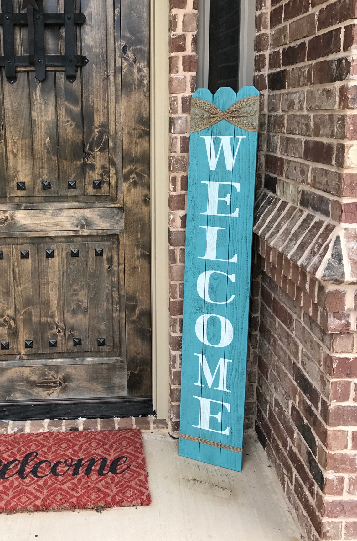 Farmhouse Rustic Welcome Sign Welcome Sign for Front Porch - Etsy