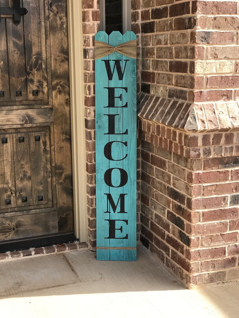 Farmhouse Rustic Welcome Sign Welcome Sign for Front Porch - Etsy