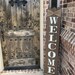 Farmhouse Rustic Wood Welcome Sign, Vertical Wooden Welcome Sign ...