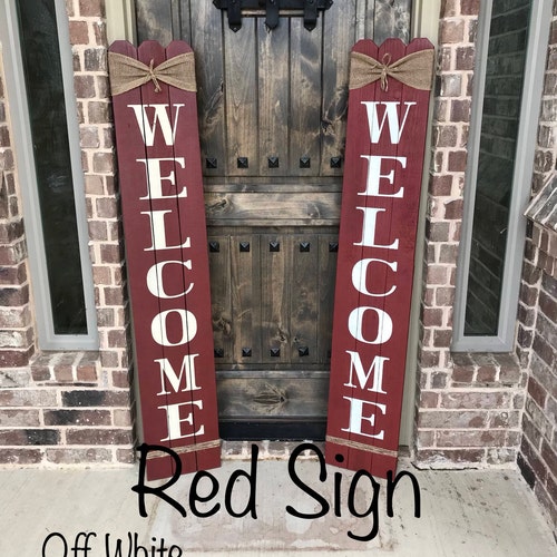 Farmhouse Rustic Welcome Sign Welcome Sign for Front Porch - Etsy