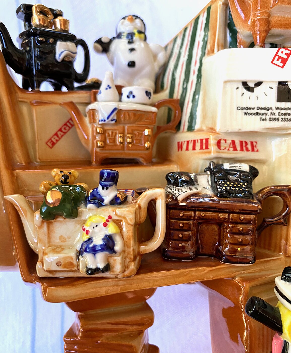 Very Rare Signed Paul Cardew Market Stall Teapot With Matching Sugar ...