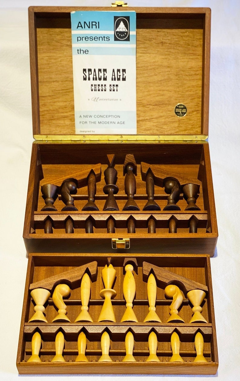 Anri space Age Chess Set Designed by Arthur Elliott in - Etsy