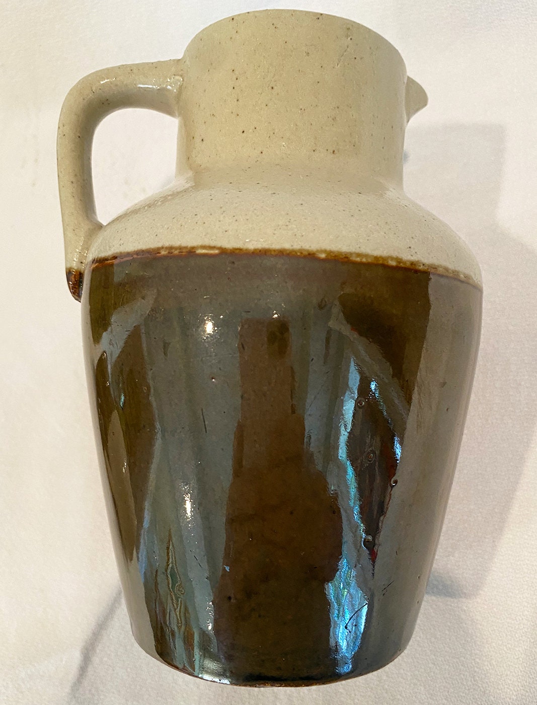 Vintage Set of 3 Ironstone Pottery Pitchers Roseville, Wilford Dean ...