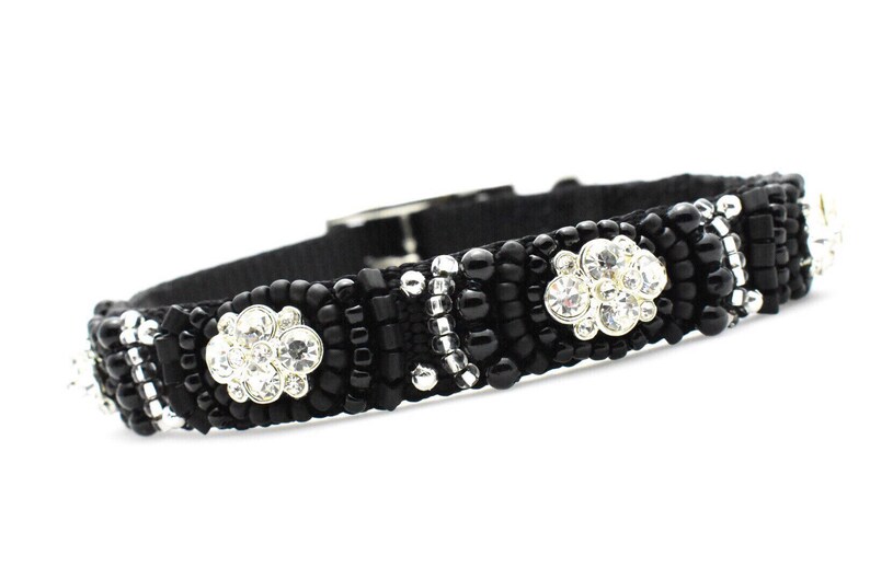 Fancy Dog Collar, Diamond Dog Collar, Beaded Dog Collar, Bedazzled Dog ...