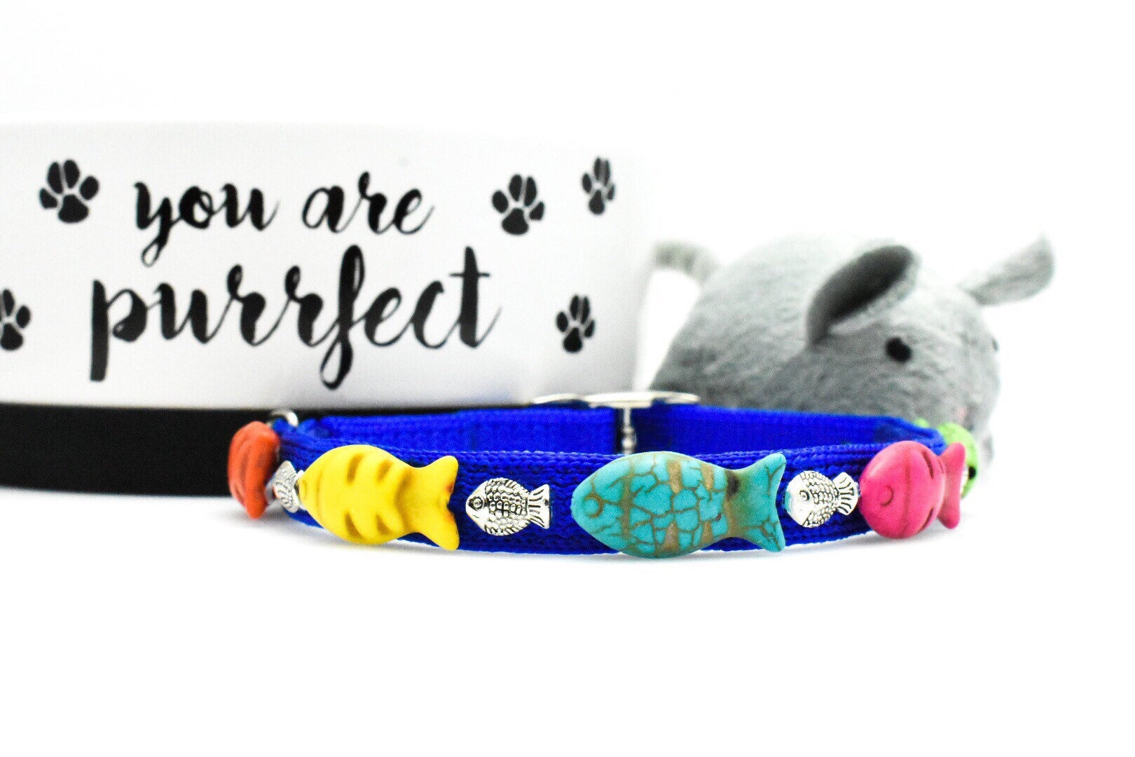 Fish Cat Collar Beaded Cat Collar Colorful Cat Collar | Etsy