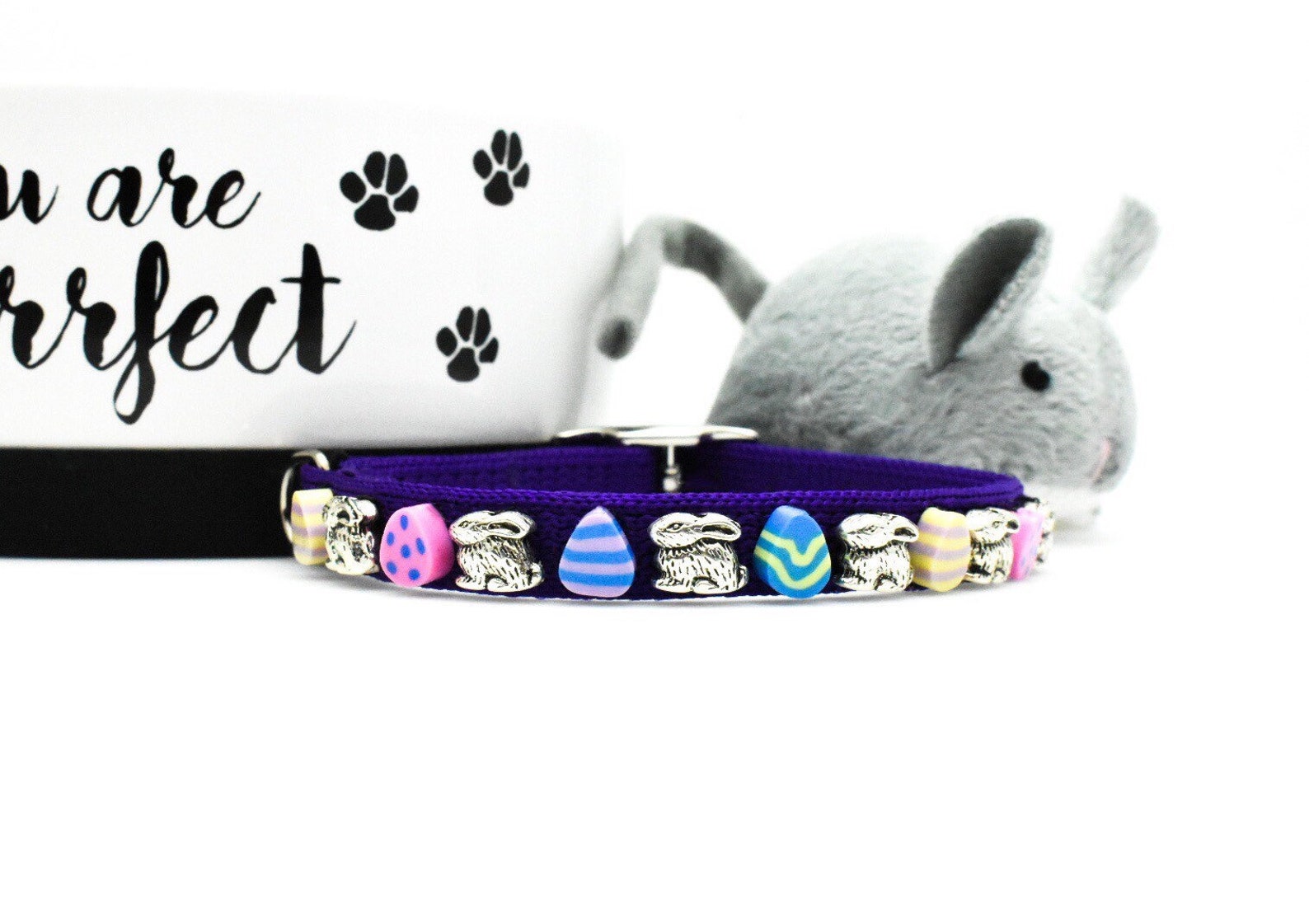 Easter Cat Collar Easter Egg and Rabbit Kitten Collar - Etsy