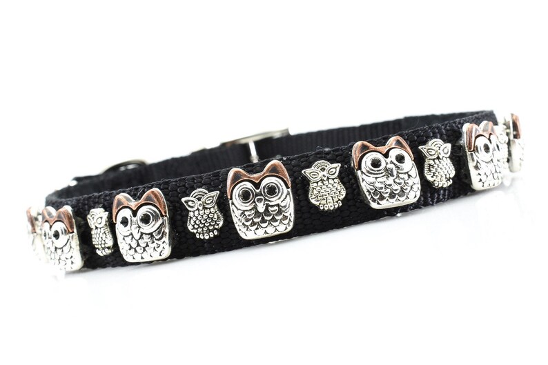 Owl Dog Collar Fancy Unique Owl Pet Collar Beaded Bird | Etsy