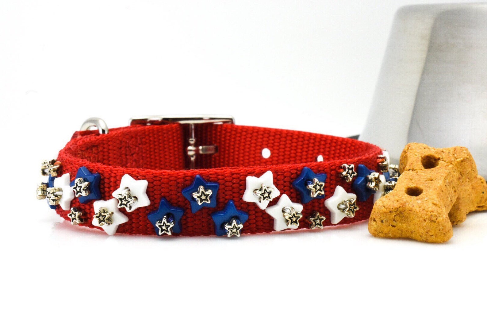 Blue Star Dog Collar Star Pet Collar Patriotic Dog Collar - Etsy