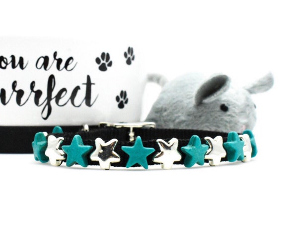 Star Cat Collar Turquoise Cat Collar Western Cat Collar - Etsy UK
