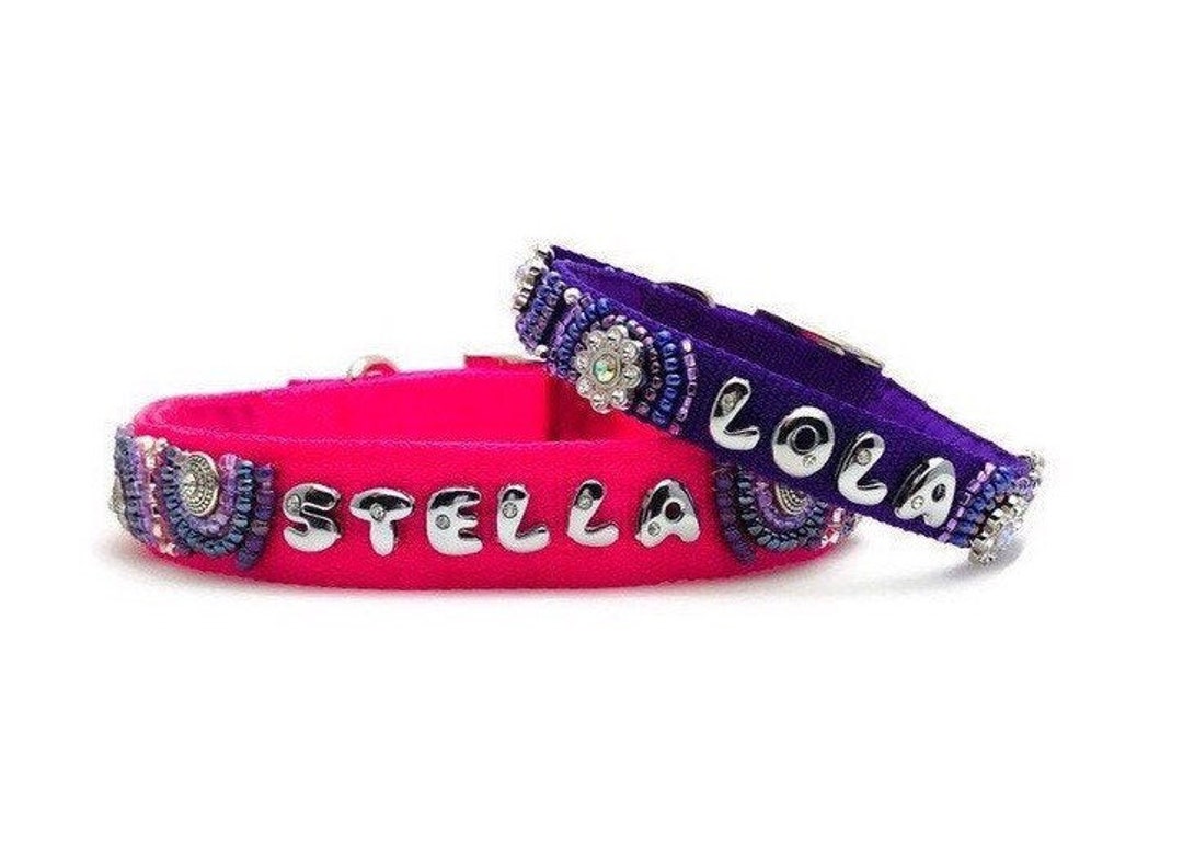 Customized Dog Collar, Personalized Dog Collar, Fancy Dog Collar, Bling ...