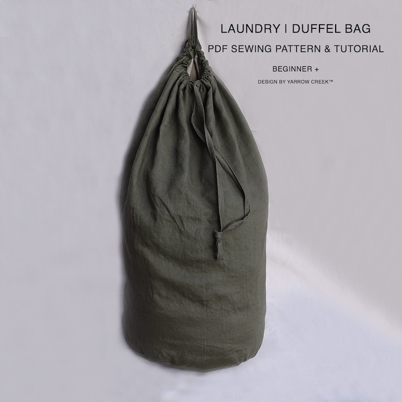 Lined Laundry | Duffel Bag PDF Sewing Pattern - Etsy