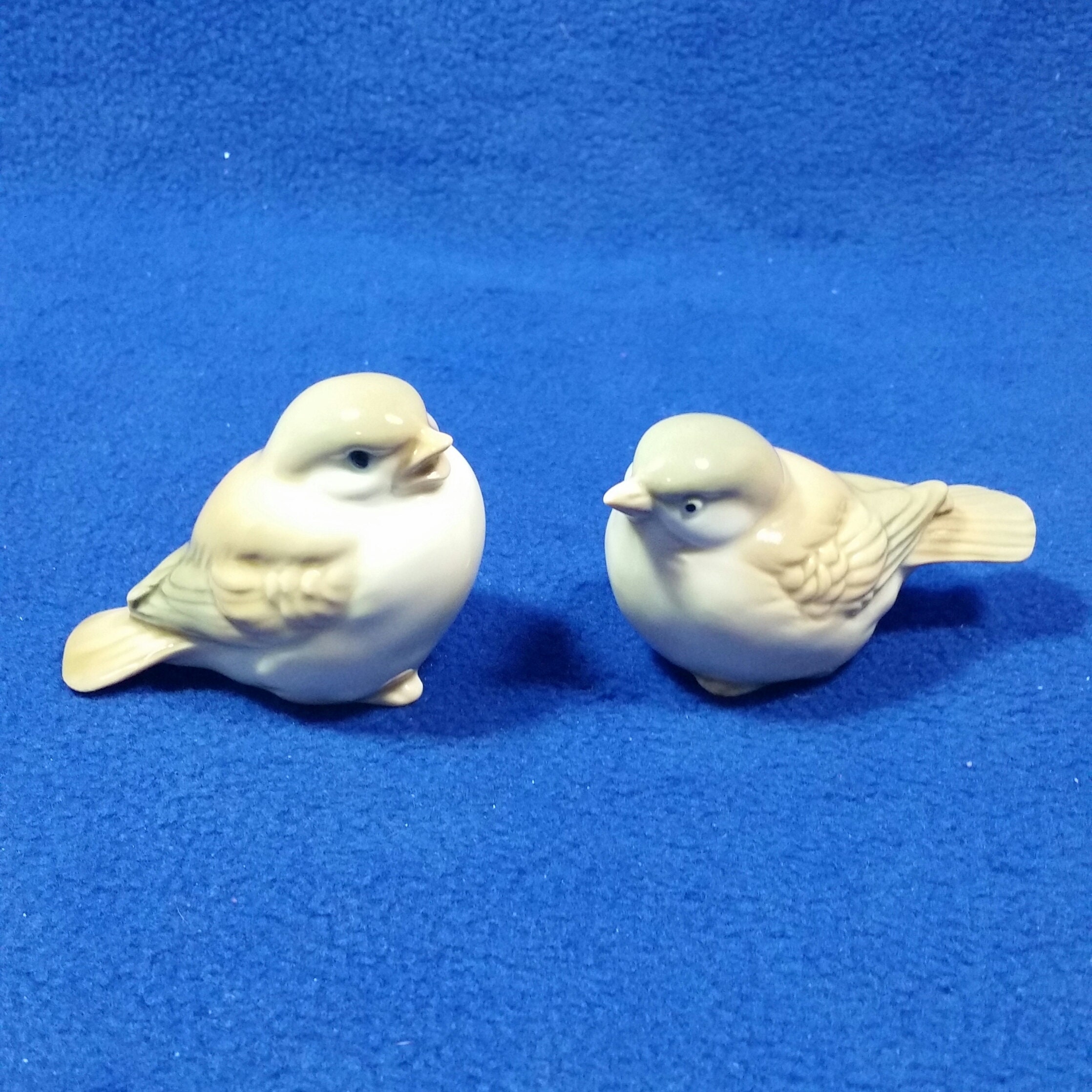 Vintage Homco Sparrow Figurines / Polished Porcelain Sparrow Bird Pair ...