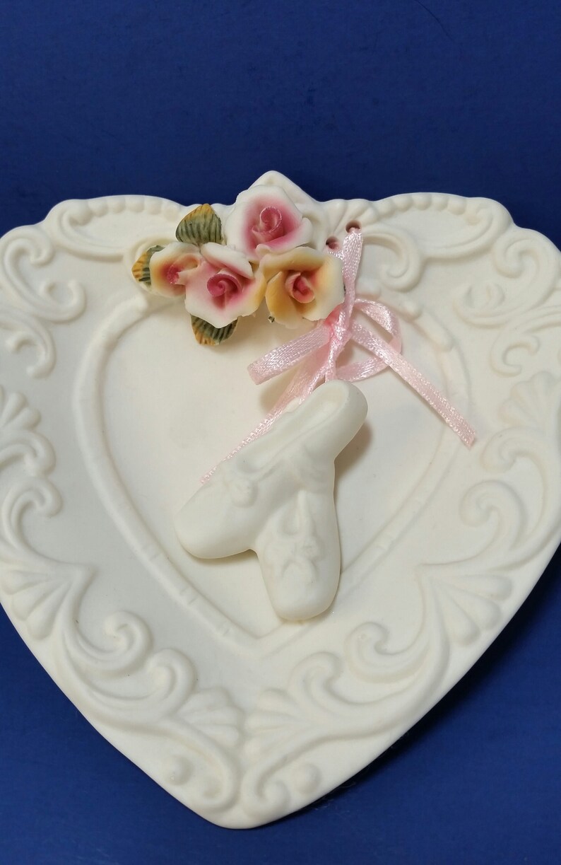 Ballerina Slippers Trinket Dish / Giftco Trinket Dish / Heart Shaped ...