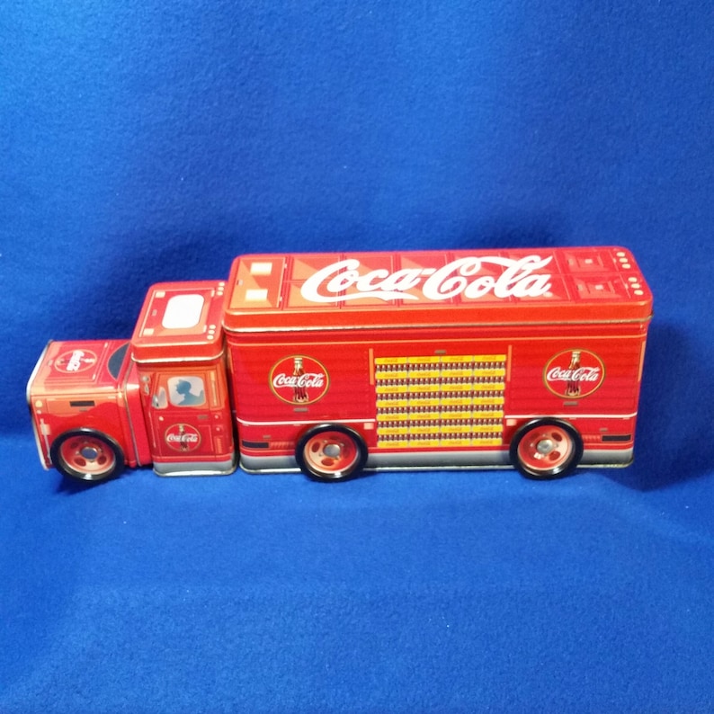 Coca-cola Semi Truck Tin / Coca Cola Collectible Tin / Coke - Etsy
