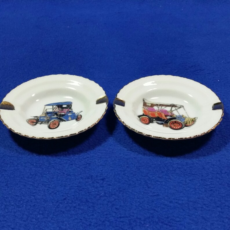 Model T Ashtray Set / Vintage Car Ashtray / Made in Japan / Antique Car ...