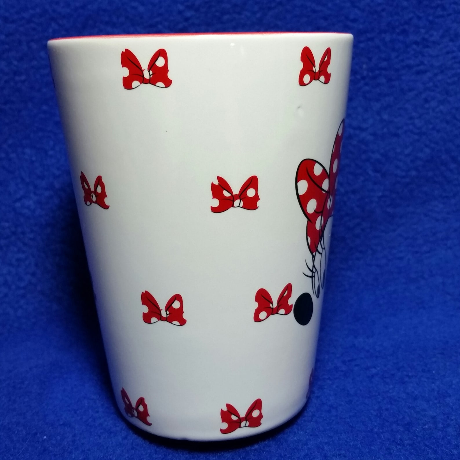 Minnie Mouse Mug / Minnie Mouse Mug With Bow Shaped Handle / - Etsy