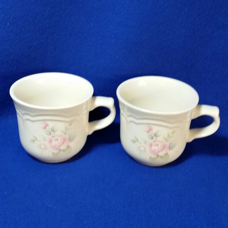 Pfaltzgraff Tea Rose Mug Set / Pfaltzgraff Mugs / Tea Rose Collection ...