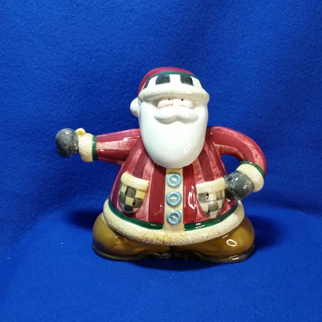 Santa Teapot / Short and Stout Santa Teapot / Debbie Mumm Santa Teapot ...